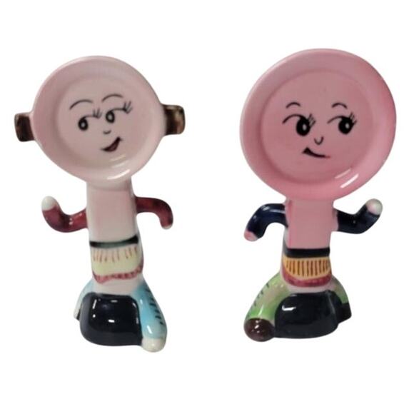 Enesco | Kitchen | Vintage Enesco Dancing Frying Pan Pink ...